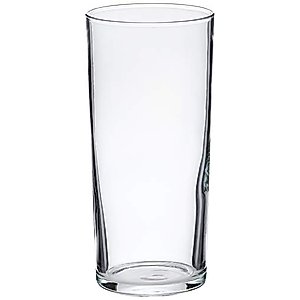 Amazon Basics Ridgecrest Coolers Glass Drinkware Set, 15.5-Ounce, Set of 6, Clear