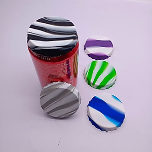5 pcs Soda / Beverage / Beer Can Lids, Can Covers, Can Caps, Can Stopper/ Can Saver, Fits standard soda cans, a2055