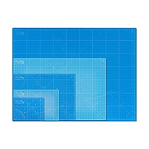 Elan Cutting Mat A1 Blue, 5-Ply Craft Mat, Self Healing Cutting Mat 36x24, Craft Cutting Board, Art Mat, Imperial Sewing Mat, Quilting Mat, Hobby Mat, for Sewing, Quilting, Quilting supplies