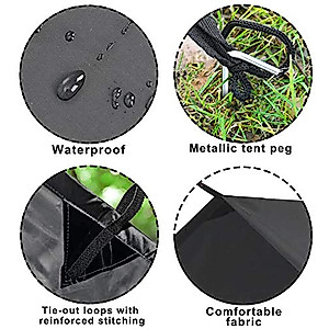 KALINCO 10X10FT/10X15FT,Tent Tarp,Picnic Mat Camping Tarp Tent Hammock Tarp, pu Waterproof Camping tarp Tent Rain Fly Picnic Mat Survival Shelter Sunshade（Gray）