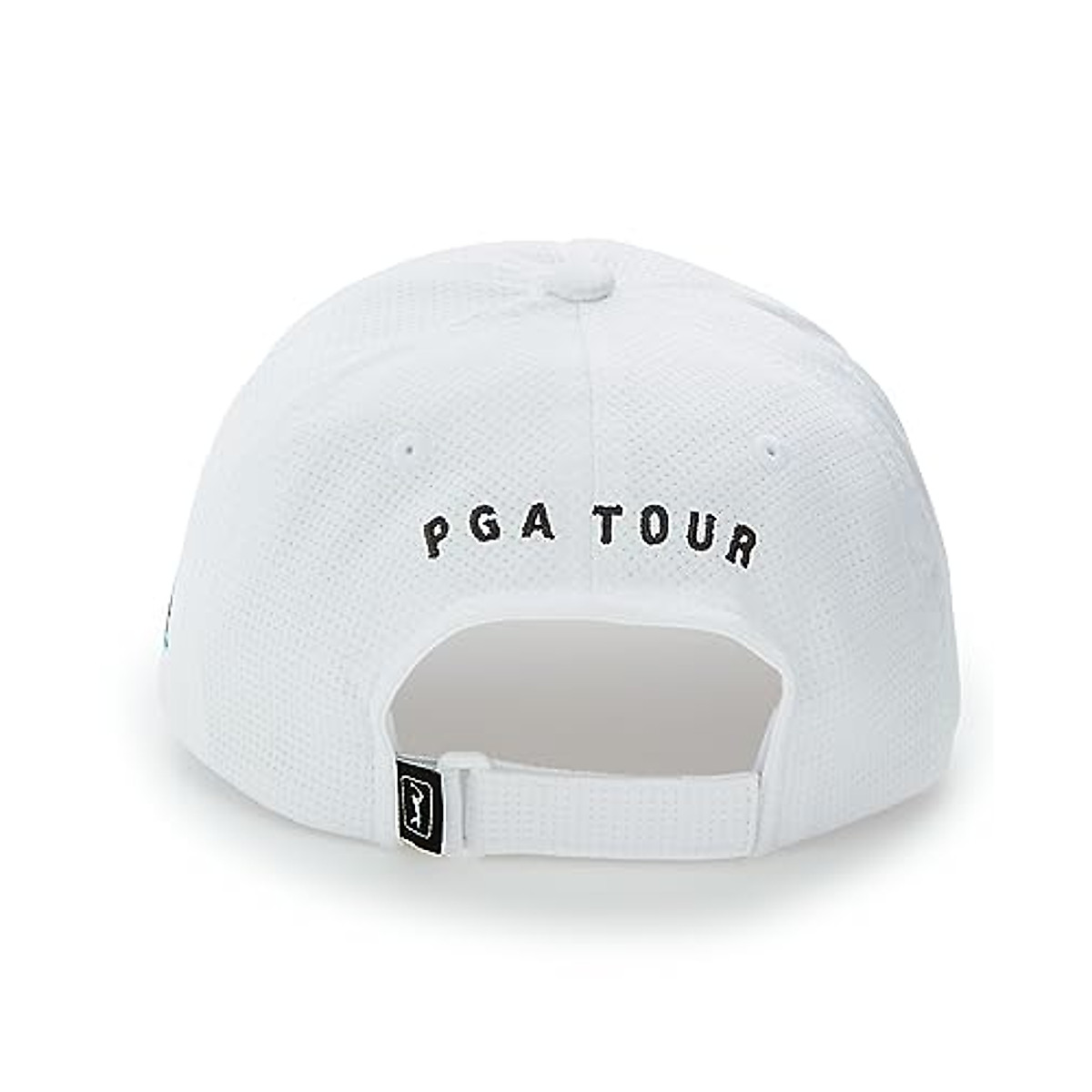 PGA TOUR Men's Standard Mesh Golf Hat, Bright White, One Size