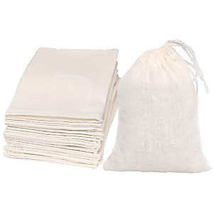 Limko Cotton Bags Muslin Bags Sachet Bag for Home Supplies (3x4 Inch 10 Pack)