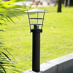 XMFXIAO Outdoor Waterproof Modern Street Light Landscape Light Retro Door Column Post Simple Stainless Steel Lawn Light Garden Light LED Garden Light Home Grass Light