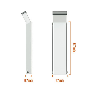 Aglaiprty Door Stopper, Door Holder, No Drilling Door Stoppers, Easy Pedal Kick Down Door Stop(White x 1 Pack)