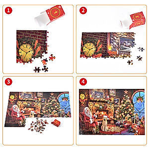 Advent Calendar 2023 Jigsaw Puzzles for Adult Kids, 24 Days Christmas Countdown Calendar, 1008 Pieces Jigsaw Puzzle Family Christmas Game, Christmas Gift Idea for Kids Teens Adult