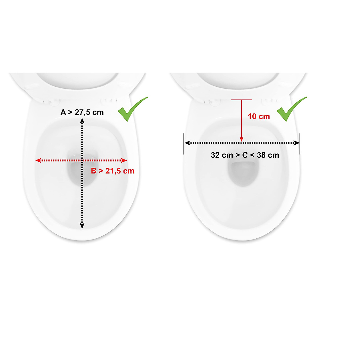 Pepe - Raised Toilet Seat for Seniors 6 inch, Toilet Seat Risers for Seniors, Raised Toilet Seat with Lid, Handicap Toilet Seat Riser, Elevated Toilet Seat for Elderly, High Toilet Seats for Seniors