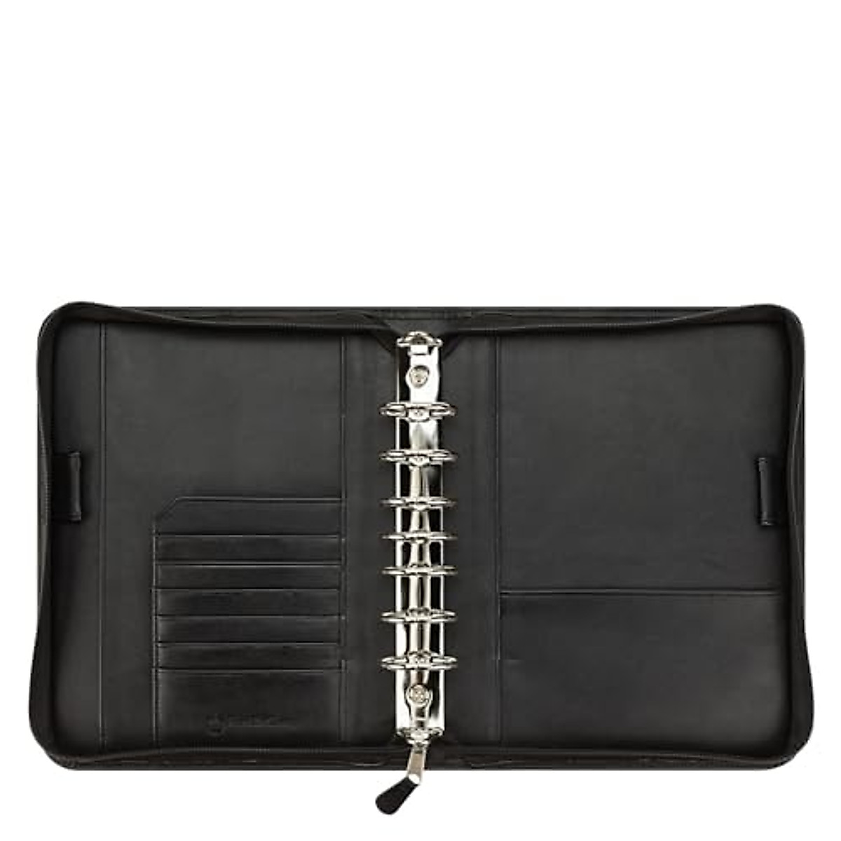 FranklinCovey - FC Basics Binder - Simulated Leather Zipper Binder (Classic, Black)