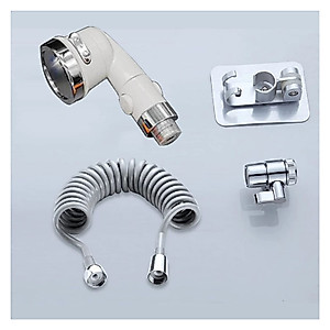 NOVOCE Short Handle SPA Shower Head High Pressure Water Saving for Bathroom & Hair Salon Faucet External Portable Water Filter (Color : Shower set3)