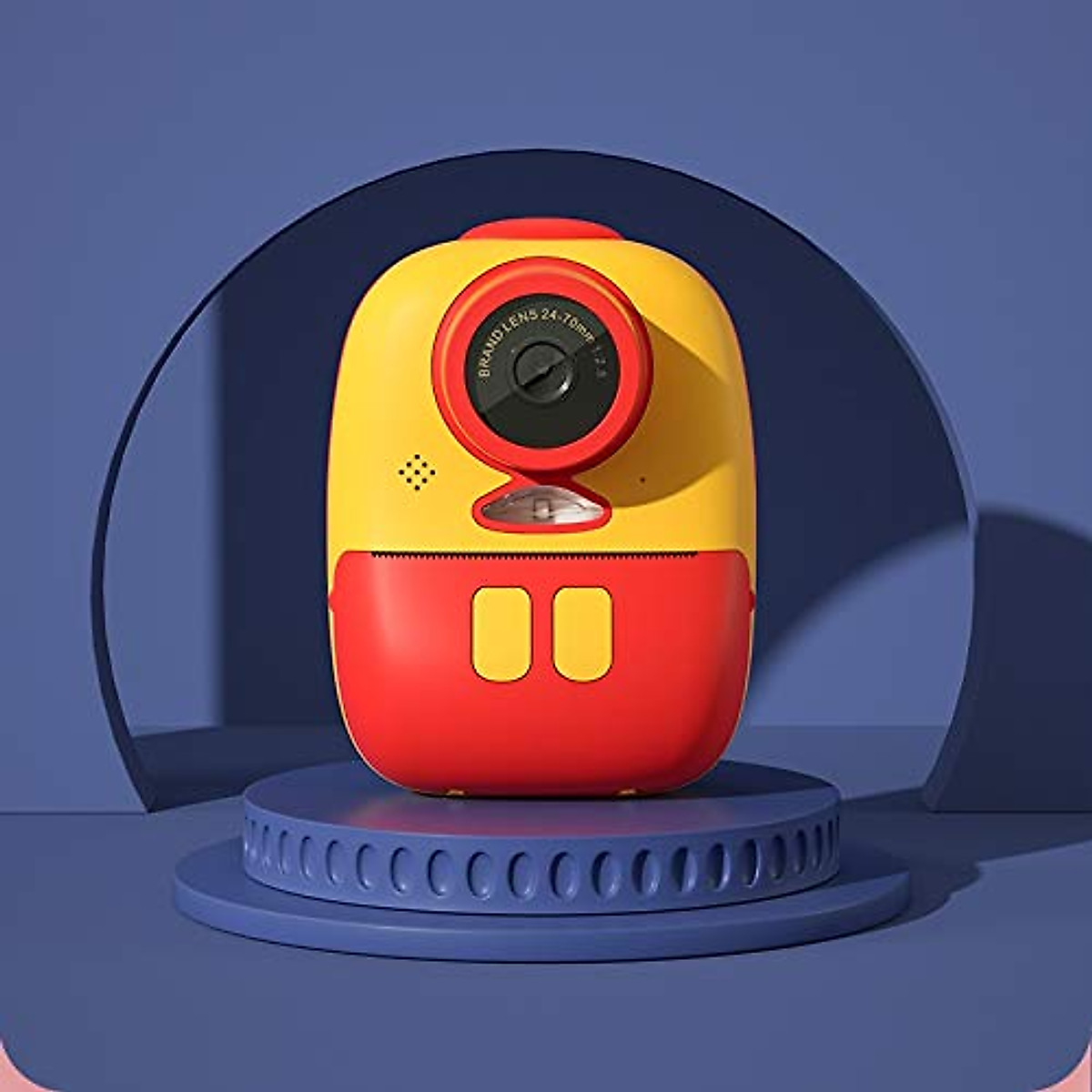 LKYBOA Children's Camera Toy Camera Digital High-Definition Travel Gift Stand That Can Take and Print Photos (Color : A)