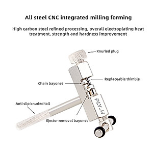 FLY_H Bike Chain Pliers Chain Master Link Pliers Tool +Bike Chain Break Tool Chain Cutter Splitter Breaker+Bike Wear Detection Ruler Chain Wear Indica