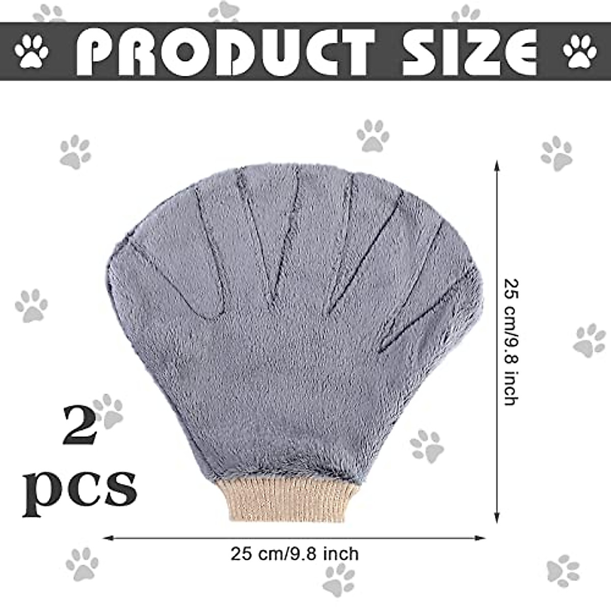 2 Pcs Sugar Glider Bonding Mitt, Calming Sleeping Glove, Bite Proof Animal Handling Gloves, Hedgehog Accessories Calming Glove for Train Your Sugar Glider Small Animals Hamster Rats Pet (Gray)