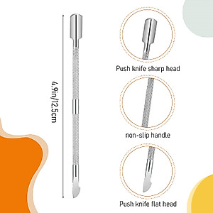 100 Pcs Nail Polish Remover Foil Nail Wraps Soak off Foils Cotton Pads Aluminium with Cuticle Pusher Aluminium Foil Nail Remover with Pre-attached Lint-free Pads100 Pcs Foil Nail Wraps Soak off Foils