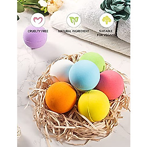 Aofmee Bath Bombs, 7 Bath Bombs for Women, Handmade Bathbombs for Kids Girls, Mothers Day Gifts for Mom, Spa Relaxation Gifts for Her, Birthday Valentines Christmas Gifts for Women Who Have Everything