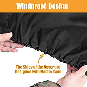 Amerbro Cover for Ninja Woodfire Outdoor Grill - Waterproof Grill Cover for Ninja OG701 Grill Smoker - Anti-Fade & UV Resistant, Heavy Duty 600D Oxford Fabric - 19" x 24" x 13"