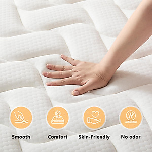 King Mattress 12 Inch Hybrid Mattress King with Memory Foam - Mattress in a Box with Individual Pocket Spring - Medium Firm Mattress Sleep Support Pressure Relief CertiPUR-US Certified 12 Inch King