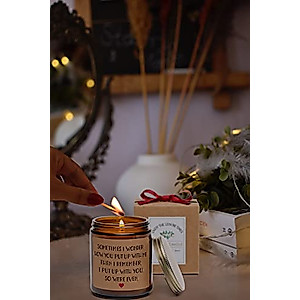 Gift for Her, Him We Put up with Each Other, Funny Wedding Anniversary Birthday Gifts for Wife, Husband, Boyfriend Romantic Candle Gifts