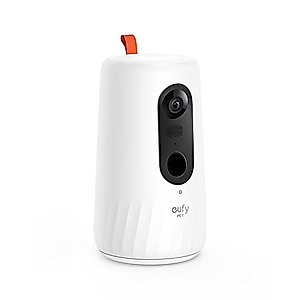 eufy Pet Camera for Dogs and Cats, On-Device AI Tracking and Pet Monitoring, 360° View, 1080p Dog Camera with Treat Dispenser, Doggy Diary, Local Storage, 2-Way Audio, Phone App, No Monthly Fee