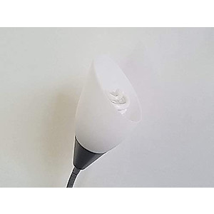 2 Pack Plastic Lampshade,5.7 inch High,4.1 inch Diameter,1.65 inch Fitter,Replacement Plastic Lamp Shade for LED Floor Lamp [White]