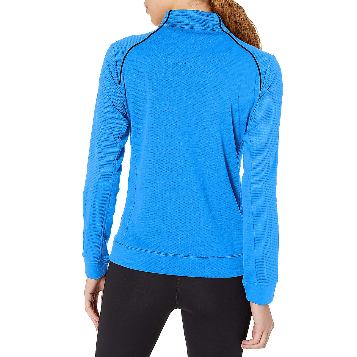 Cutter & Buck womens Cb Drytec Edge Full Zip Warm Up or Track Jacket, Digital/Black, Large US