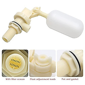 MUDUOBAN Automatic Water Bowl with Float Valve Stainless Steel Water Feeder Trough for Livestock Animal Horse Cattle Sheep Hog Goat Pet Dog