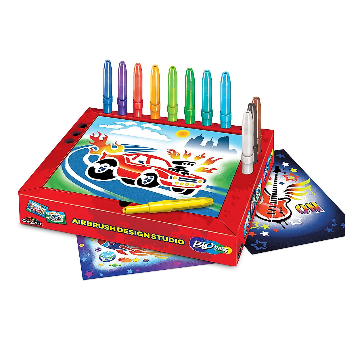 Cra Z Art Blo Pens Studio Design Station Airbrush Craft Kit