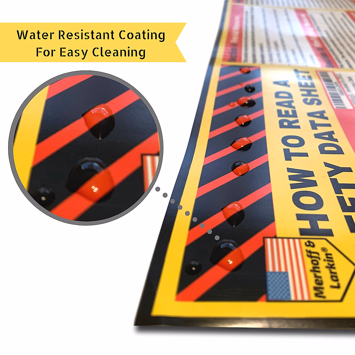 How to Read A Safety Data Sheet (SDS/MSDS) Poster | English & Spanish 2024 | 24 x 36 Inch | UV Coated Paper Sign | OSHA, HMIS, Hazard Compliance Center | Display Instructions Chemical Labels (English)