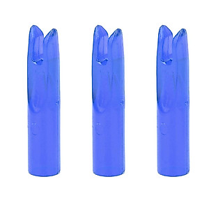 50 Pack Archery Arrow Nock, Arrow Nock Practical Archery Accessor Portable, for DIY Hunting Arrows Recurve Bow Compound Bow 6mm Shaftment(Blue)