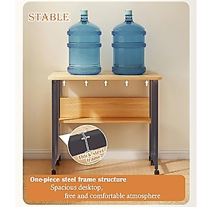 Multifunctional Foldable Desk, 80×59×79, Computer Desk Suitable for Small Spaces, Computer Desk with Adjustable Desktop Size and Foot Pads, Oak Color