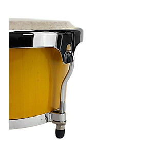 Zenison - BONGO DRUMS 8+9" SET, NATURAL WOOD Dual Bongos WORLD LATIN Percussion