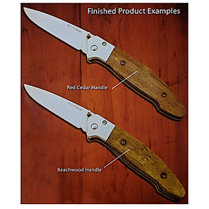 Sarge Knives SK-405KIT Custom Folding Knife Kit with 3-1/4-Inch Stainless Blade