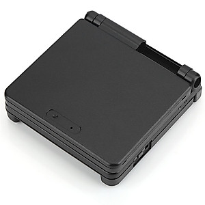 Lazmin Replacement Housing Shell Case Cover Repair Part, Screen Glass Lens & Screwdrivers Tool for Gameboy Advance SP Console, Prevent from Stains, Scratch, rub, and Erosion (Black)