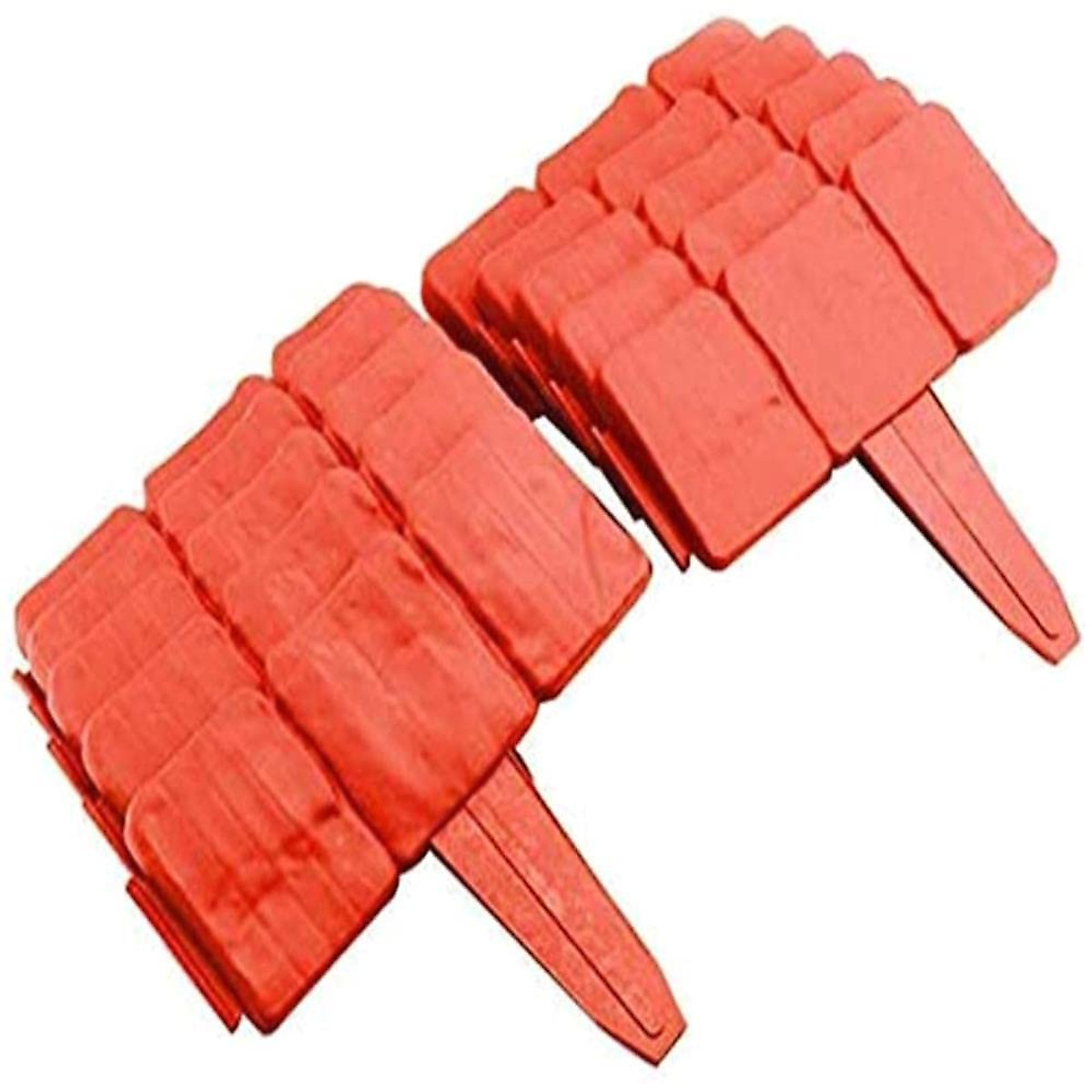 Gorgeous Garden Edging Borders - Durable Landscape Border Fence with Spliceable Lawn Edging Stones for Flowerbeds & Sidewalks