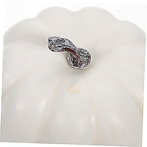 ORFOFE 1 Set Artificial Pumpkin Fake Pumpkin Ornament Fall Decorations Fall Autumn Pumpkin Simulation Pumpkin DIY White Pumpkin Halloween Home Decor Pumpkin Decor Wreath Desktop Foam