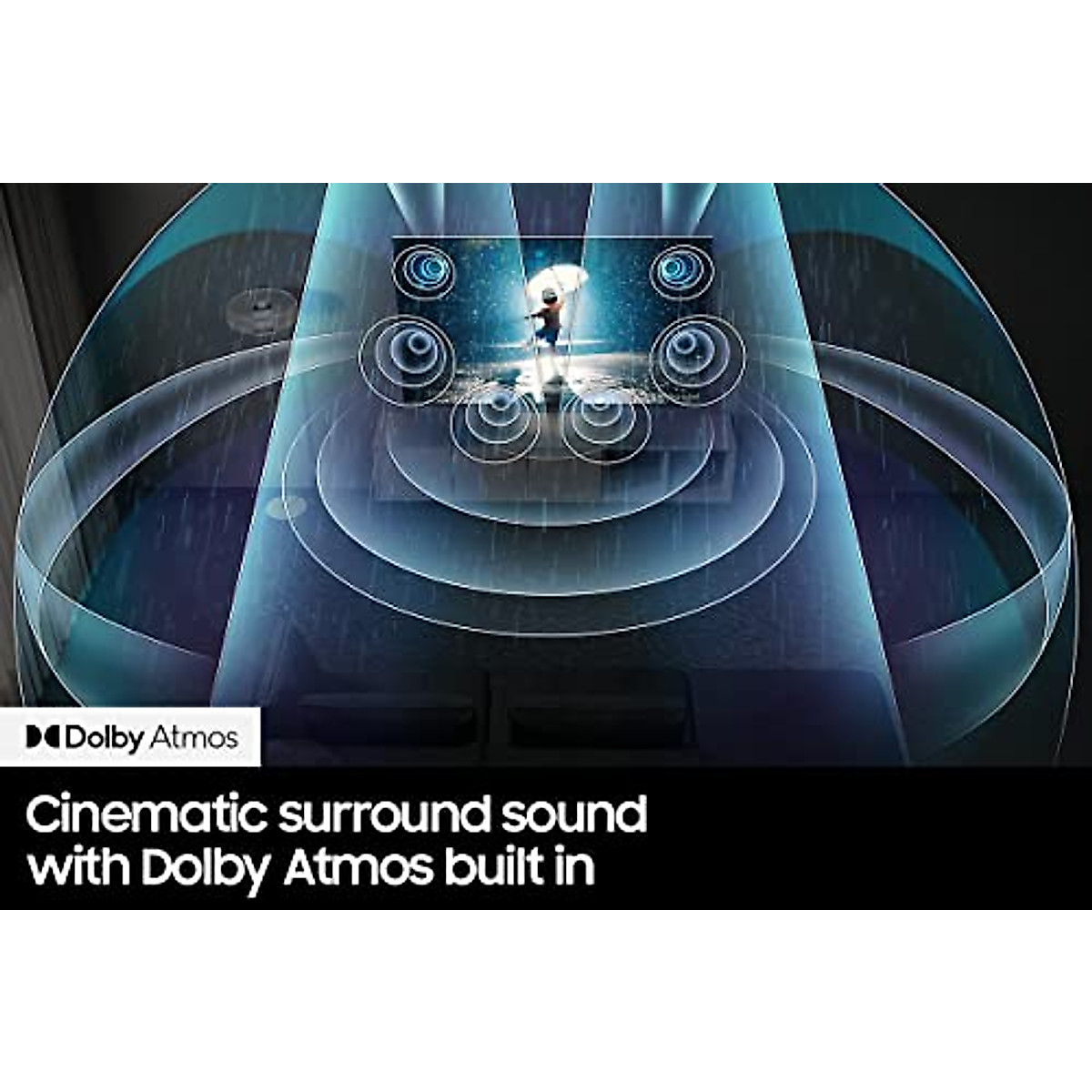 SAMSUNG QN85Q80BAFXZA 85" 4K Ultra HD Smart TV with Enclave EA-1000-THX-US CineHome Pro CineHub Edition 5.1Ch Speakers (2022)