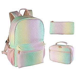 Boczif Kids Backpack with Lunch Bag and Pencil Case, Toddler Backpack for Boys and Girls, Childrens Schoolbag for Kindergarten, School, Travel