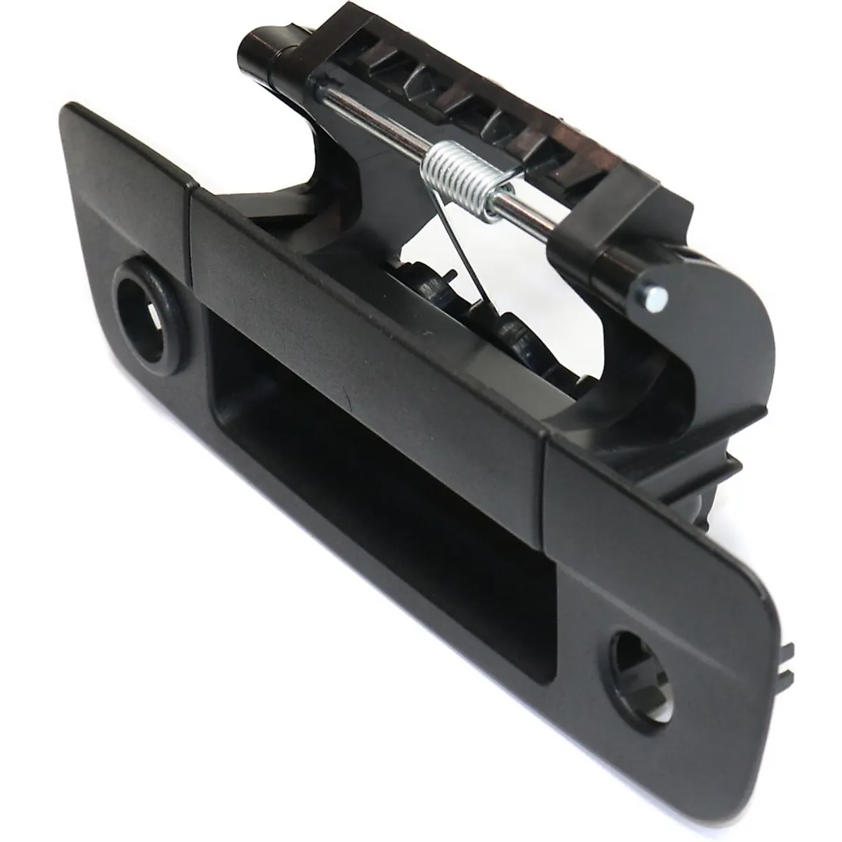 Evan Fischer Tailgate Handle Compatible with 2013-2018 Ram 1500, Fits 2013-2018 Ram 2500, Fits 2019-2022 Ram 1500 Classic Outside Textured Black With Camera Hole All Cab Types