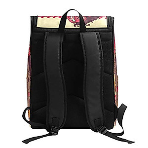 MRMIAN Beautiful African American Woman Large Capacity School Backpack Bookbag for Collage Students Women Man Travel Hiking Camping Daypack 19x14x7 Inches