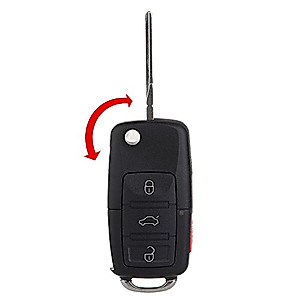 SCITOO Replacement for 2X4 Button Key Fob Keyless Entry Remote Fob 02-10 Volkswagen Jetta Passat Golf NBG735868T