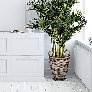 8Pcs Plant Stand Indoor Outdoor, Plant Level Pot Elevator- 2 Size Plant Riser Holder Plastic Floor Protector Plant Trivet, Heavy Planter Holder for Prevent Rot and Damage on Patio & Deck(7.9"&11.8" )