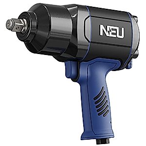 Air Impact Wrench 3/4 inch,PNEUPACTURE 1480FT-LB Air Impact Wrench with Twin Hammers,5500RPM High Torque Air Impact Wrench