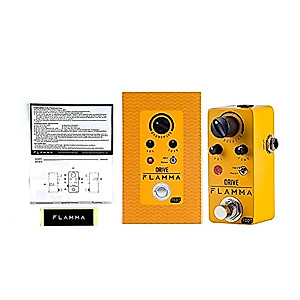 FLAMMA FC07 Overdrive Pedal with 9V 300mA Power Supply