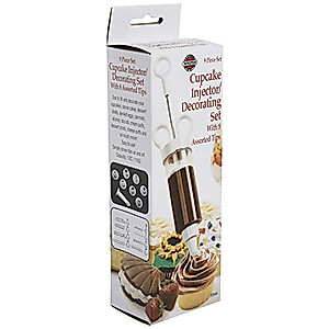 Norpro Cupcake Injector/Decorating Icing Set, 9-Piece Set