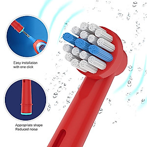 8pcs Kids Toothbrush Replacement Heads Compatible with Oral B Electric Toothbrush, Soft Bristles and Small Heads for Sensitive Teeth and Gum of The Kids