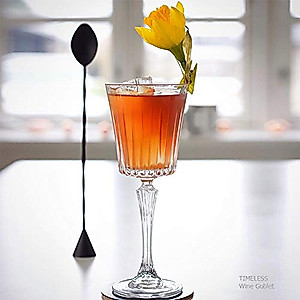 RCR Cristalleria Italiana Crystal Glass Drinkware Set (Water/Wine Goblet (10 oz) - 4 Piece)