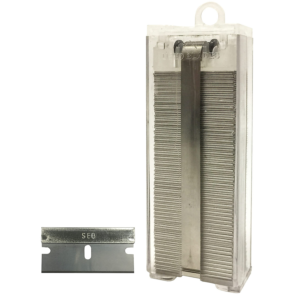 ALLWAY SEB100AD #9 Single-Edge Razor Blades with Auto Dispenser, 100 Pack