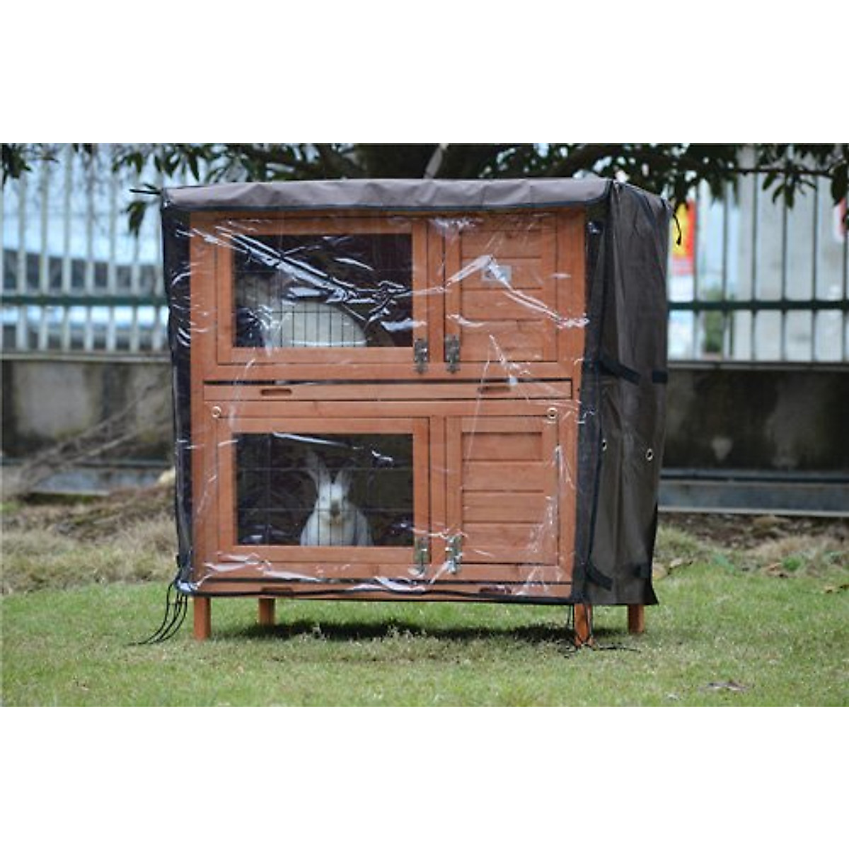 BUNNY BUSINESS Universal 36" Double Hutch Cover for 36" Double Decker Rabbit Hutches