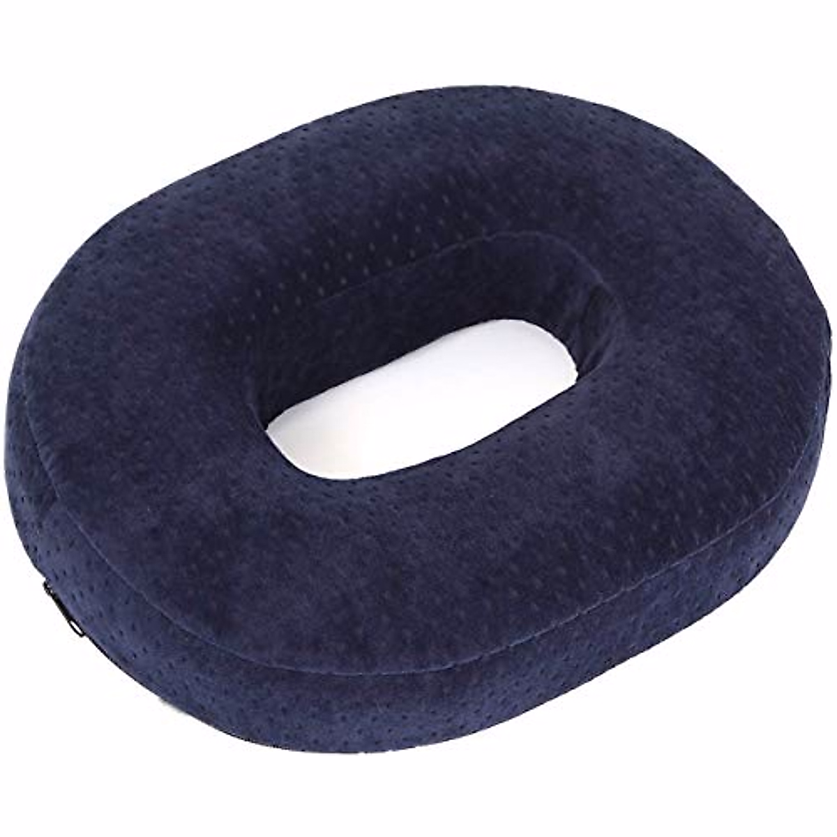 Orthopedic Ring Cushion Made from Memory Foam, Donut Cushion for Relief of Haemorrhoids (Piles) and Coccyx Pain, Suitable for Wheelchair, Car Seat, Home Or Office, Blue (Navy)