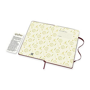Moleskine Limited Edition Harry Potter 12 Month 2022 Daily Planner, Hard Cover, Large (5" x 8.25"), Bordeaux Red