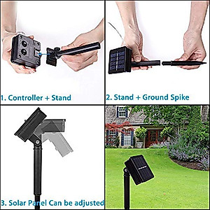 UPON [2 Pack] Solar Fairy Lights, 400 LED Outdoor Solar String Lights Garden White Wire Decorative Lights 66Ft Waterproof Indoor Outdoor Lighting for Garden, Patio, Yard, Christmas