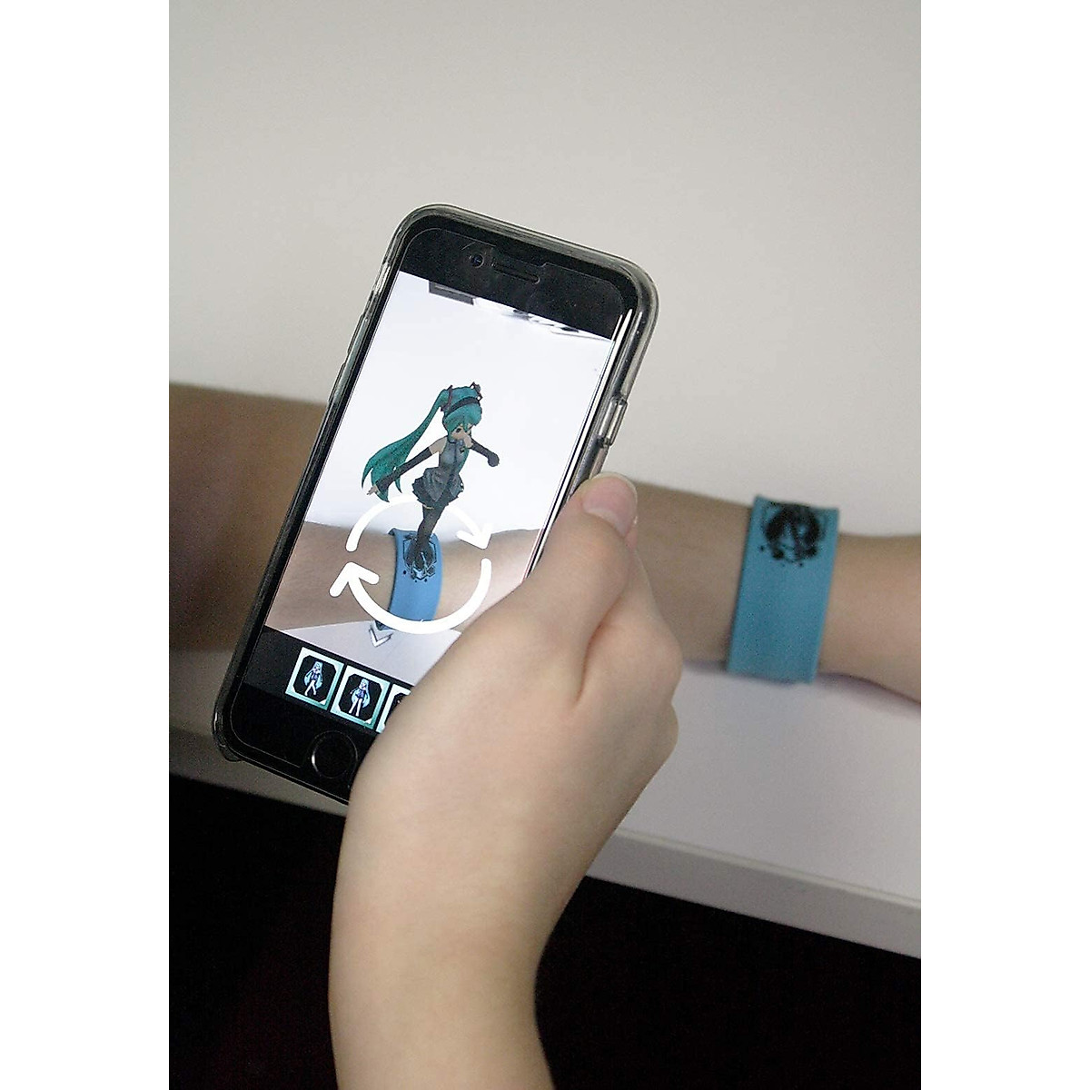 WRIST WORLD Hatsune Miku Wrist Band Set - an Augmented Reality Virtual AR RPG Adventure On Your Phone and Wrist